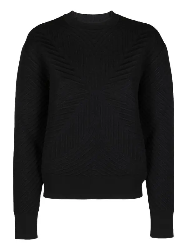 Alexander McQueen Textured Crewneck Sweater - Black
