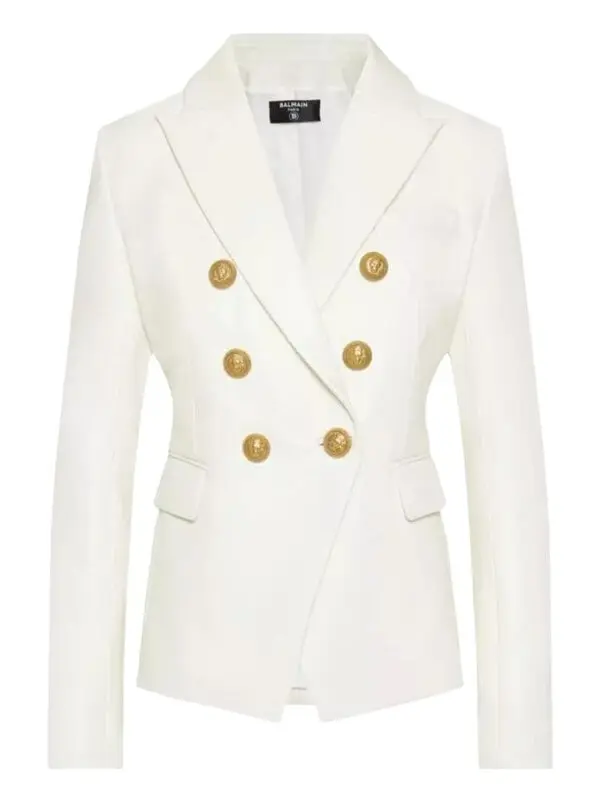 Balmain Classic 6-buttoned Blazer - White