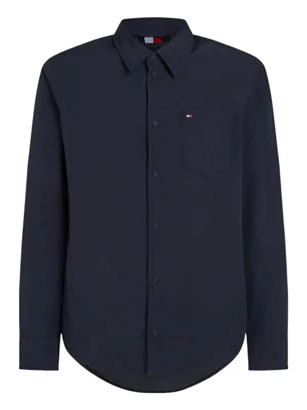 Tommy Hilfiger Padded Jacket With Logo Detail - Navy Blue