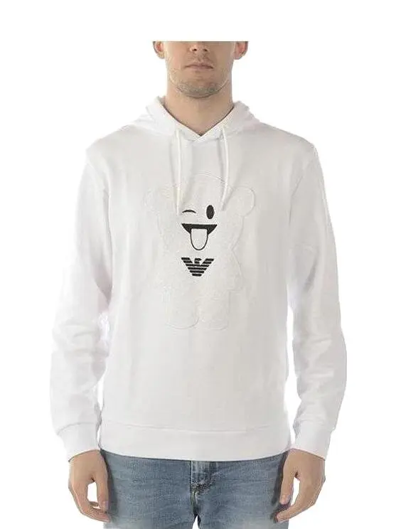 Emporio Armani Long Sleeve Round Neck Sweater - White