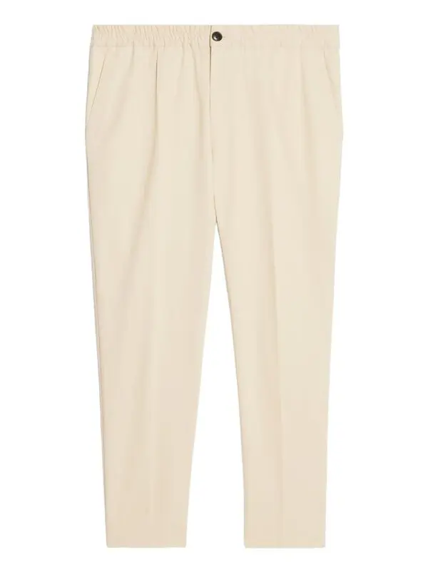 Ami Mid-rise Tapered Trousers - Nude