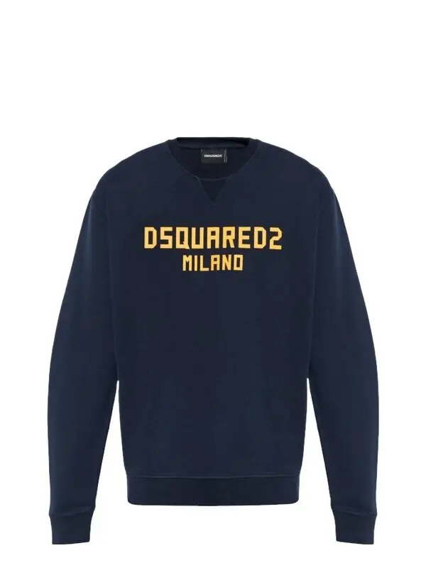 Dsquared2 Milano Cool Fit Crewneck Sweatshirt - Navy Blue