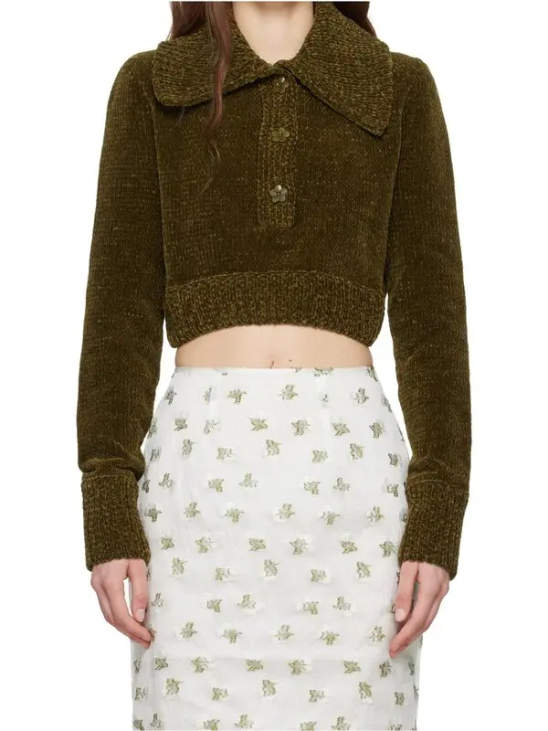 Cecilie Bahnsen Calla Sweater - Olive Green