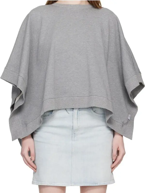 MAISON MARGIELA Oversized Panelled Poncho - Grey