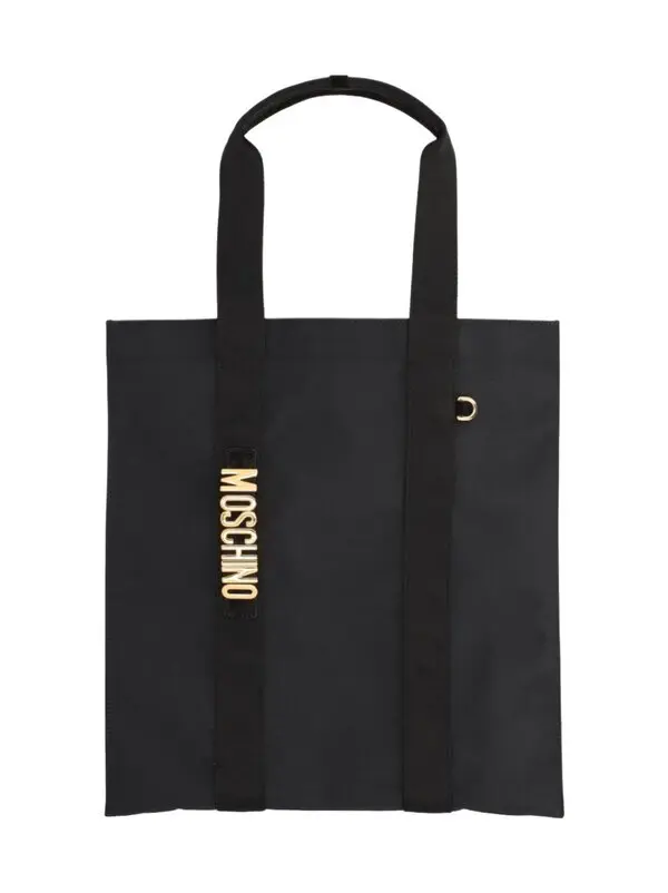 Moschino Detail Top Handle Bag - Black
