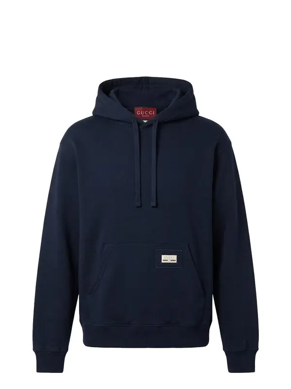 Gucci Technical Nylon Jersey Sweatshirt - Navy Blue