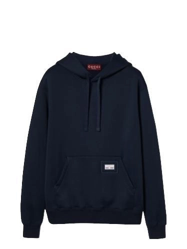 Gucci Technical Nylon Jersey Sweatshirt - Navy Blue