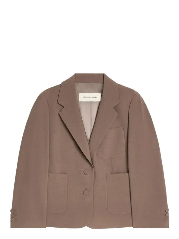 Dries Van Noten Long-sleeved Blazer - Brown