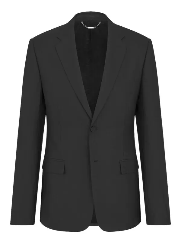 Dior Iconic Blazer With Lapel Collar And Flap Pockets - Black