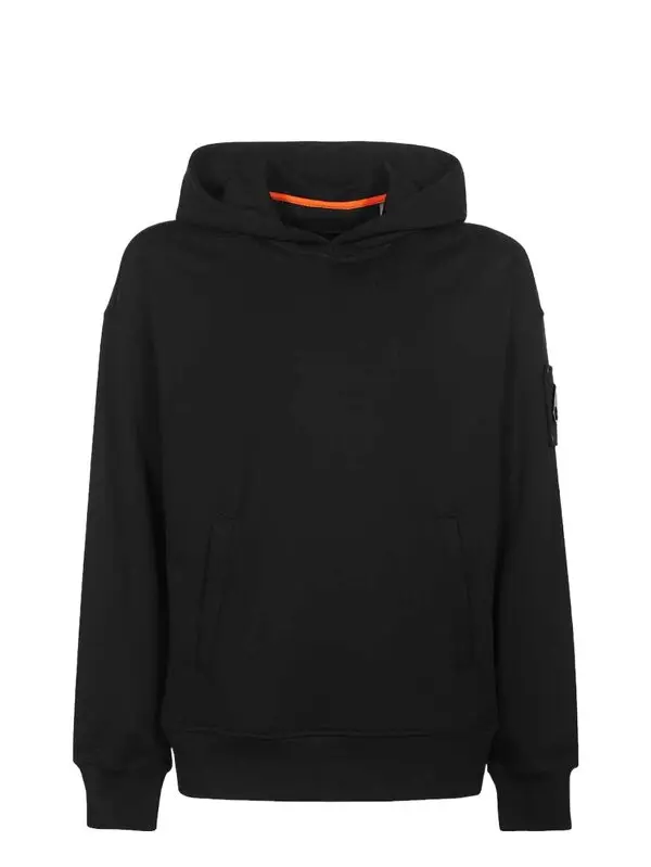 Moose Knuckles Logo-patch Cotton Hoodie - Black
