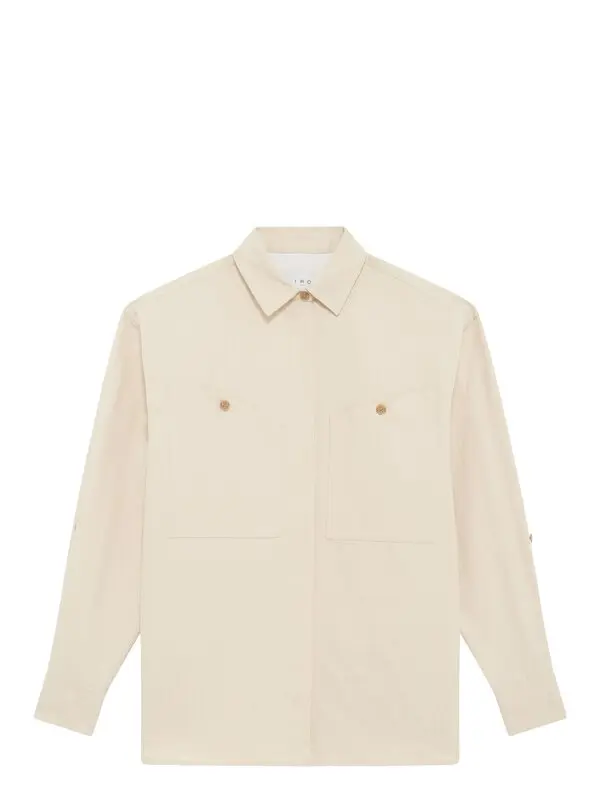 IRO PARIS Long Sleeve Shirt With Button Placket - Nude