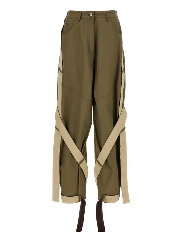 Attico Belt Loops Slacks - Green