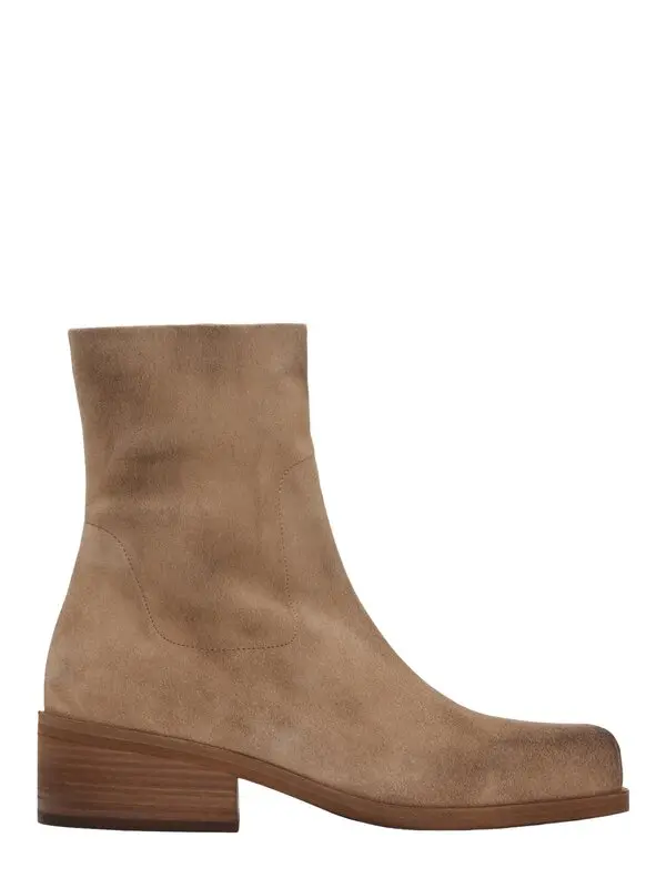 Marsèll Casello Suede Ankle Boots - Hazelnut Color