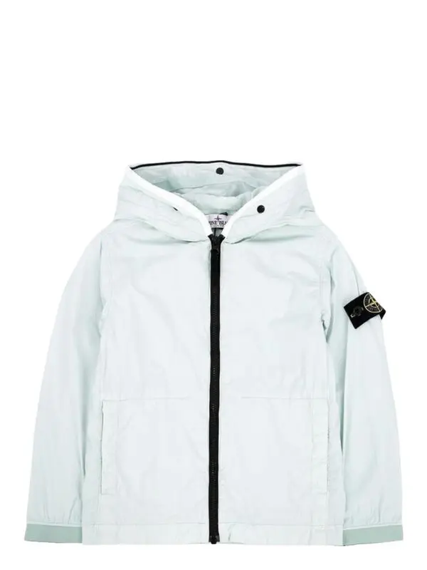 Stone Island Hooded Jacket - Pearl Gray