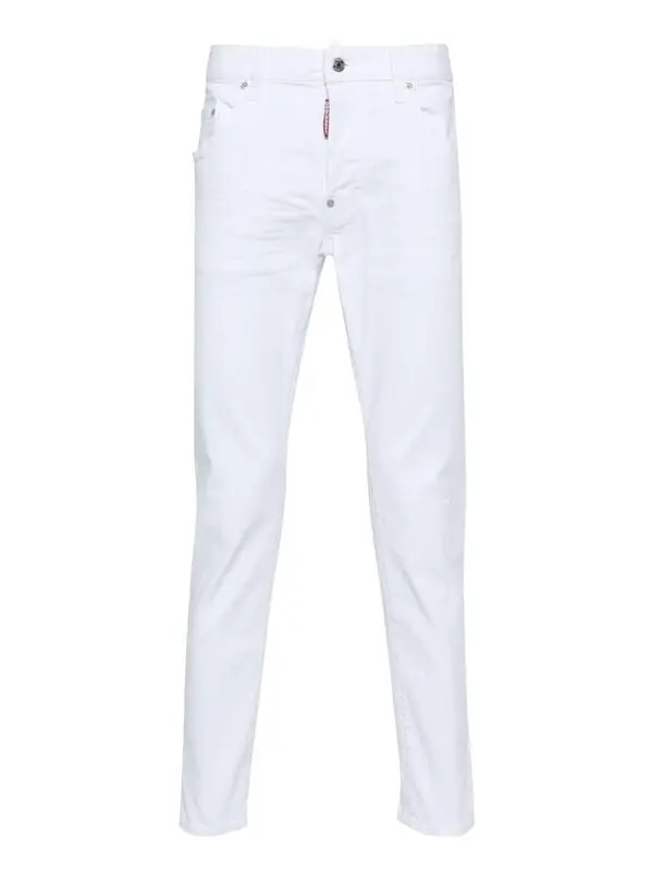 Dsquared2 Skater Mid Rise Jeans - White