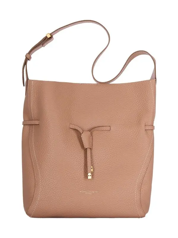 GIANNI CHIARINI Drawstring Bucket Bag - Nude