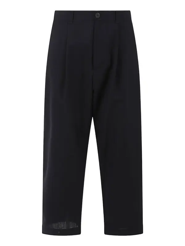 Studio Nicholson Tuck Pleated Tailored Trousers - Black