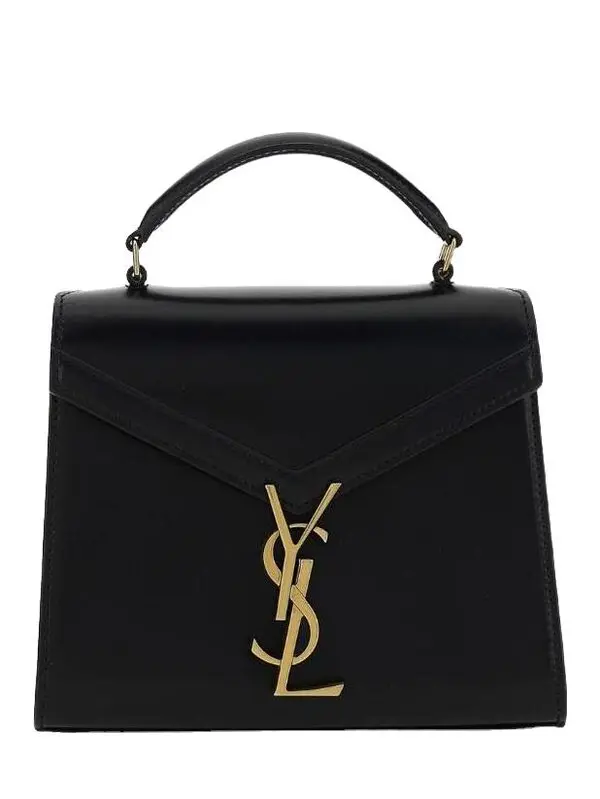 Saint Laurent Cassandra Mini Top Handle Bag - Black