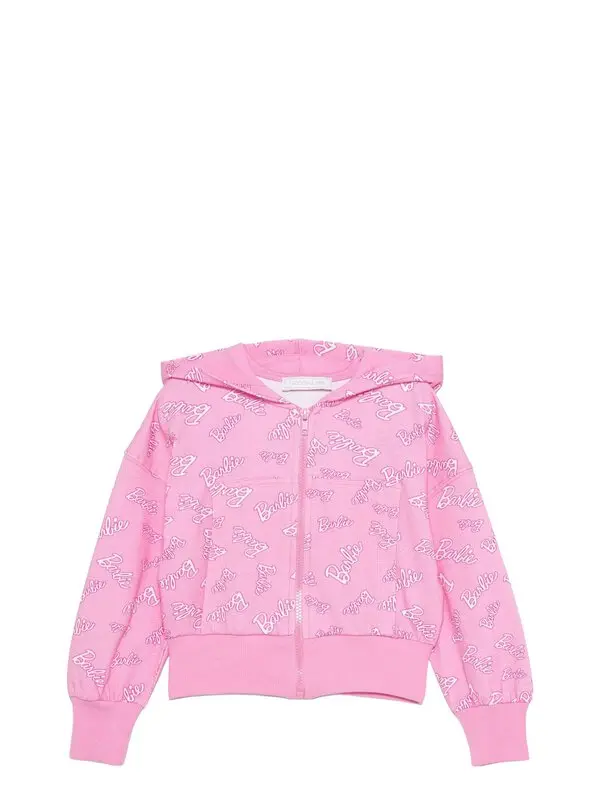 Monnalisa Barbie Logo-print Hoodie - Rosa