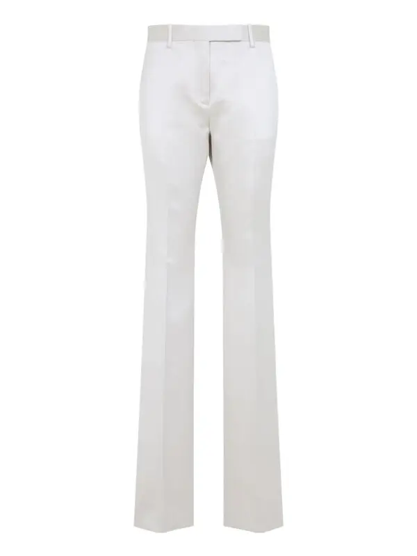 TOM FORD Duchesse Tailored Straight Leg Pants - Beige