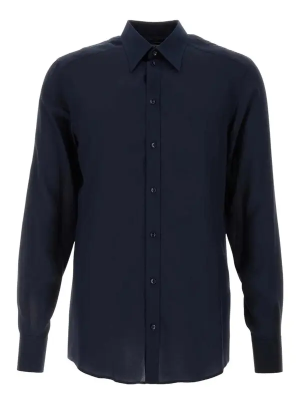 Dolce & Gabbana Dolce Gabbana Martini Long-sleeved Shirt - Blue
