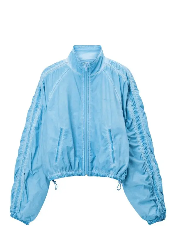 Alexander Wang Ruched Track Jacket - Washed Sky