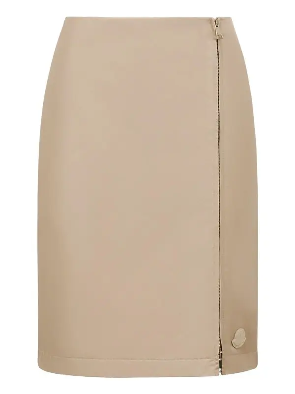 Moncler Zip Detail Skirt - Beige