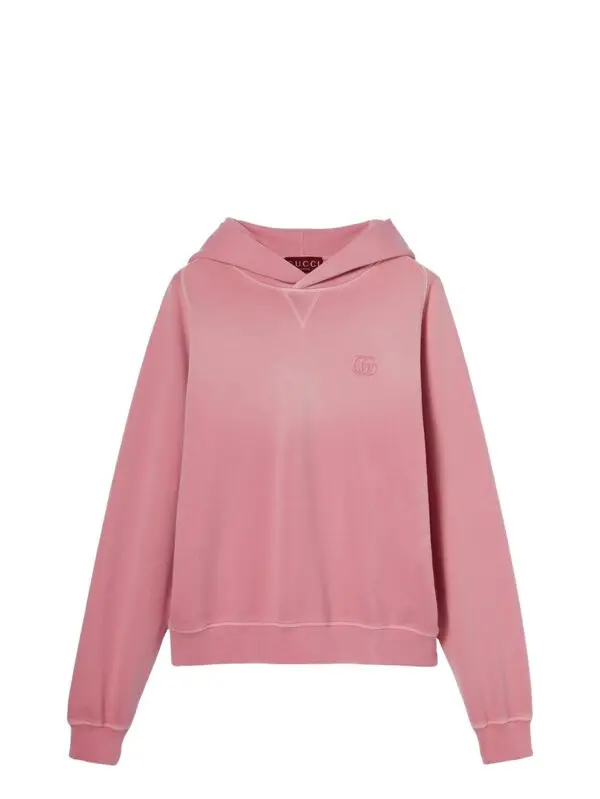 Gucci Cotton Jersey Sweatshirt With Embroidery - Pink