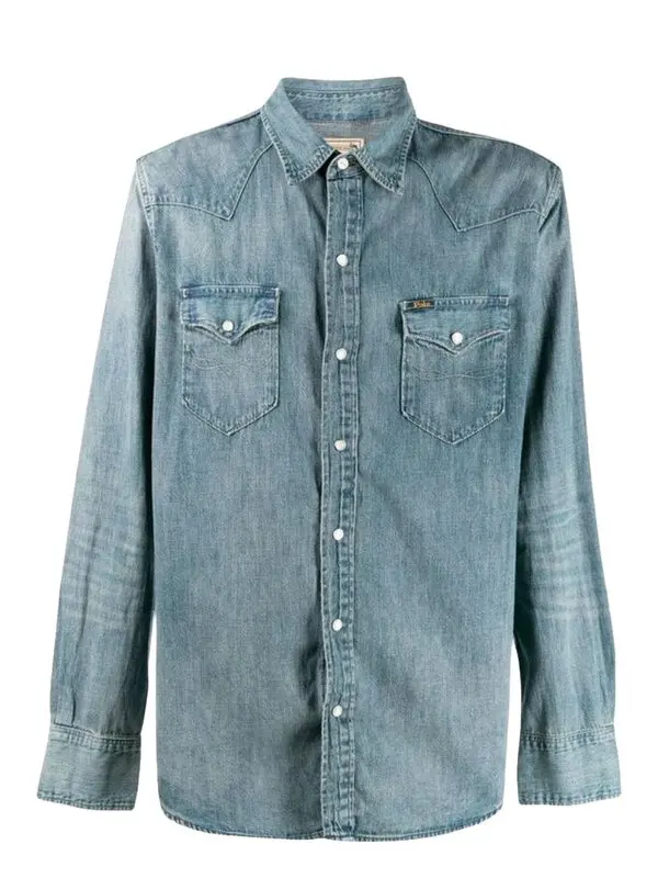 Polo Ralph Lauren Button-down Denim Shirt - Gray