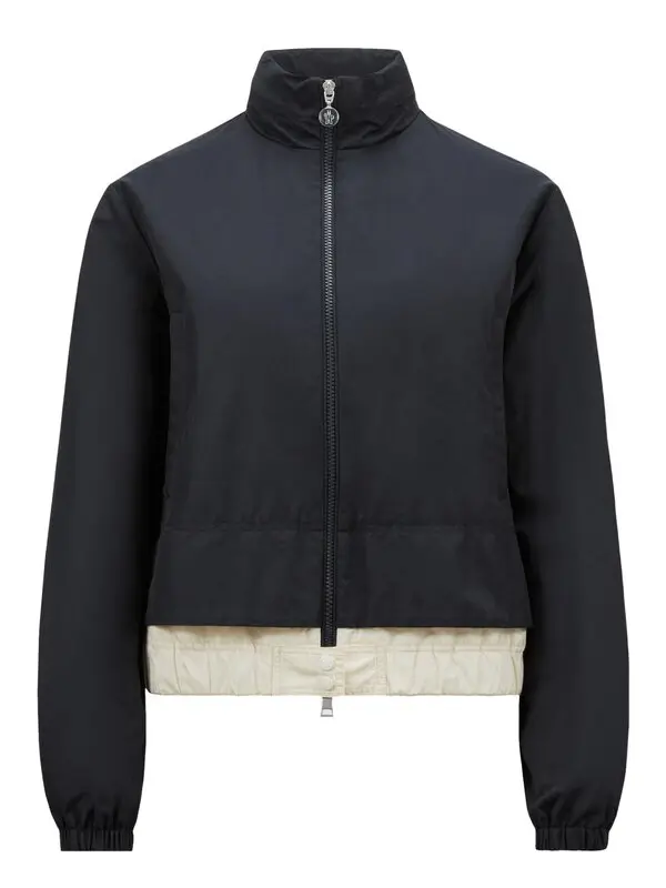 Moncler Janze Hooded Twill Short Down Jacket - Midnight Blue