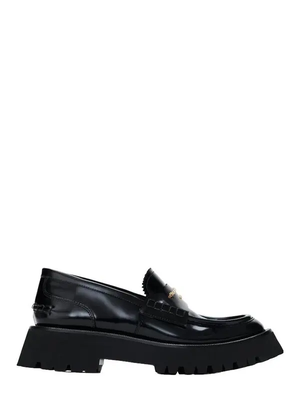 Alexander Wang Carter Mid-heel Lug Loafers - Black