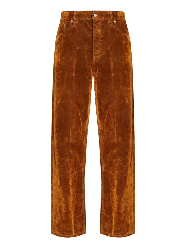 Dries Van Noten Relaxed Belt Loop Trousers - Brown