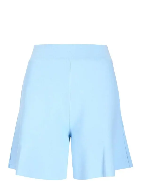 Stella McCartney High-rise Peplum Shorts - Blue