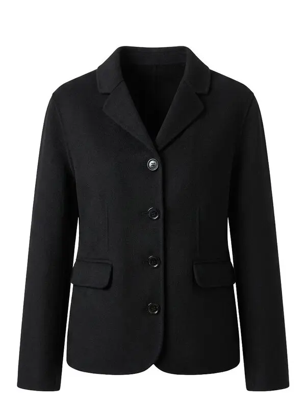 Max Mara Long Sleeve Collared Jacket - Black