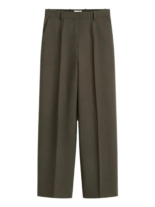 TOTEME High-waist Wide-leg Tailored Trousers - Black