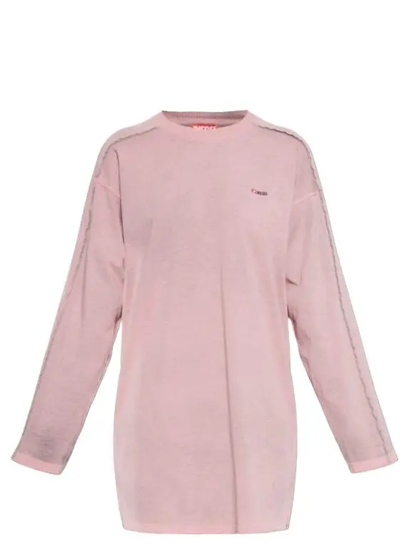 DIESEL® D-aliene Long Sleeved Mini Dress - Nude