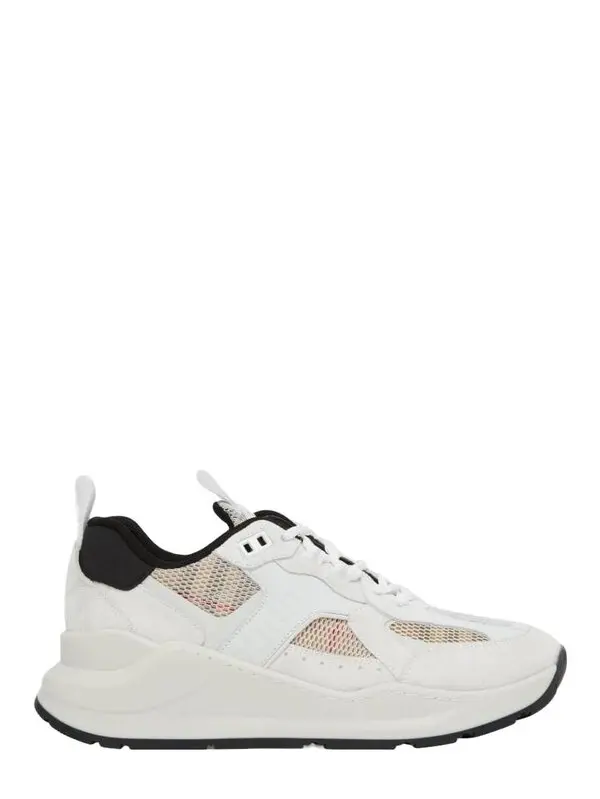 Burberry Panelled Lace-up Sneakers - White