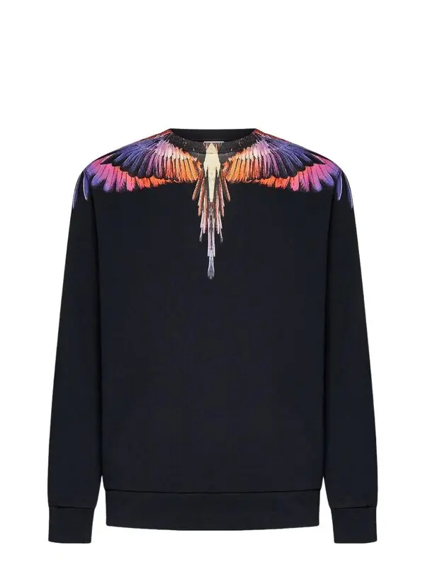 MARCELO BURLON COUNTY OF MILAN Icon Wings Crewneck Sweatshirt - Black