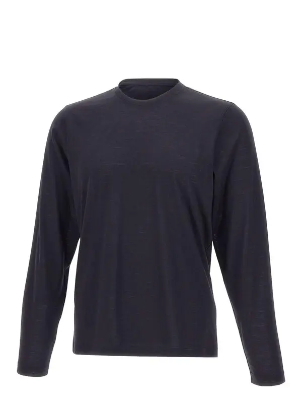GRAN SASSO Long Sleeve Crew Neck Sweater - Blue