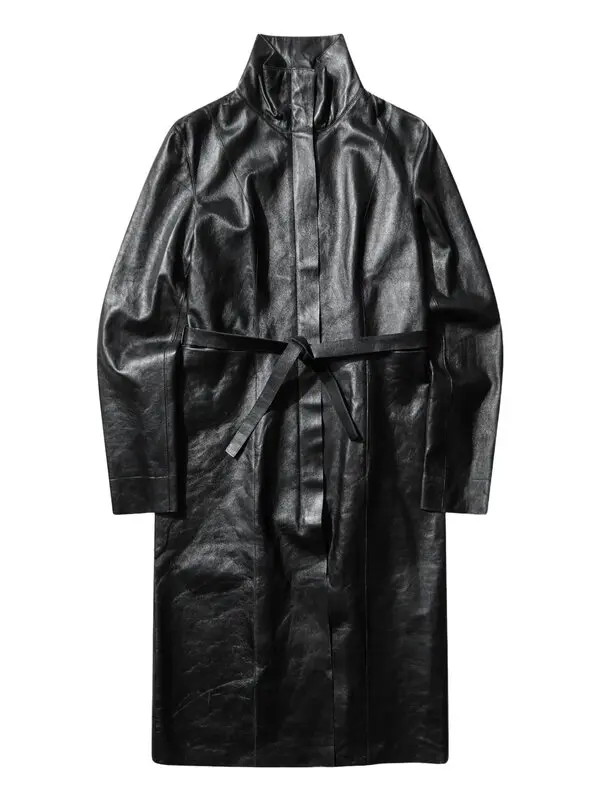 Our Legacy Concealed Calfskin Coat - Black
