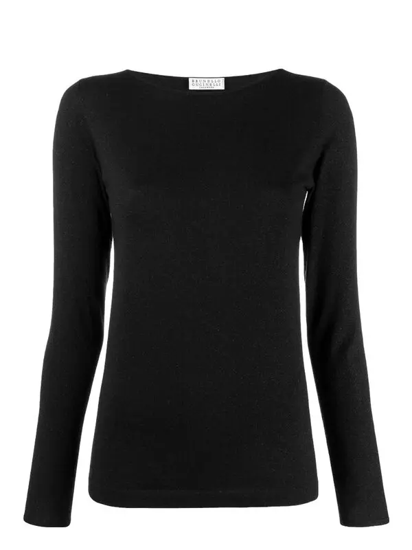Brunello Cucinelli Crew Neck Pullover - Black