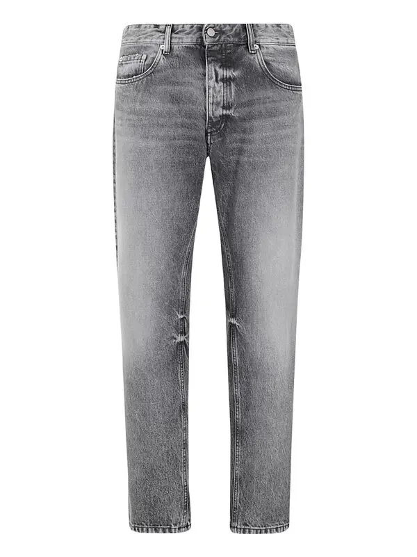 ICON DENIM LOS ANGELES Straight Leg Denim Trousers - Gray