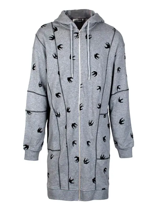 Alexander McQueen Feiyan Graphic Print Casual Jacket - Gray