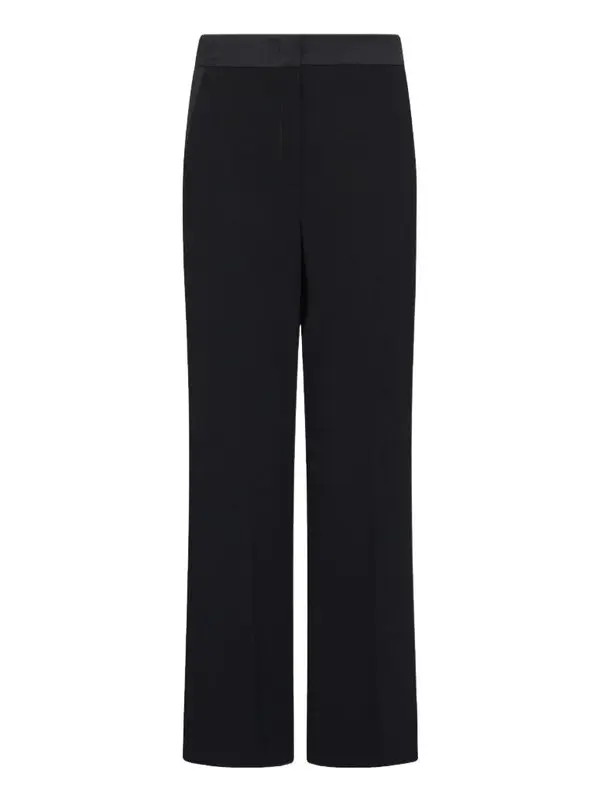 Marella Front Pleated Casual Pants - Black