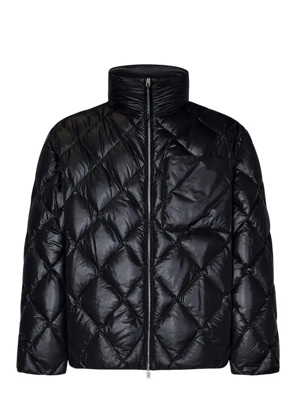 JIL SANDER Quilted Down Jacket - Black