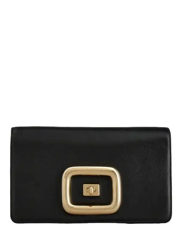 ROGER VIVIER Viv' Choc Mini Shoulder Bag - Black