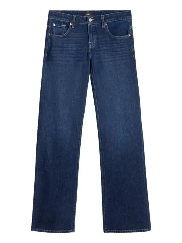 7 For All Mankind Straight Leg Jeans - Dark Blue