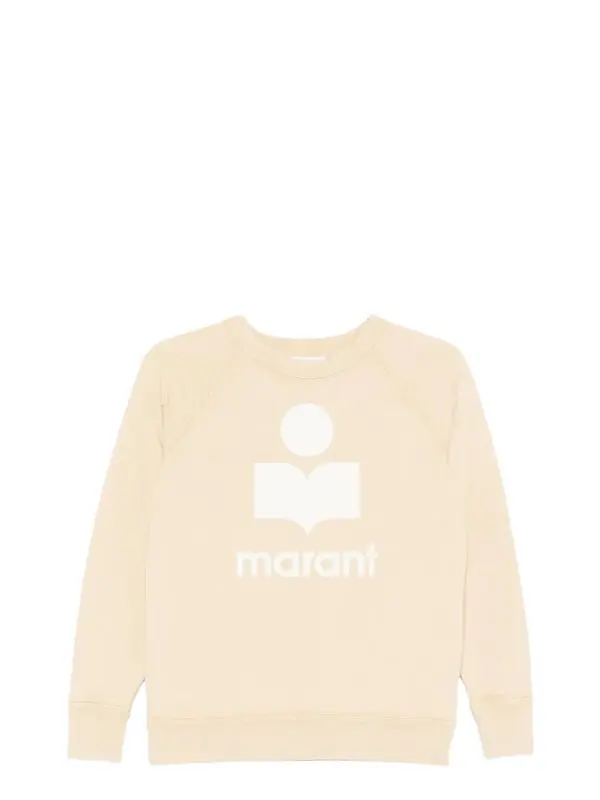 Isabel Marant Étoile Logo Print Crewneck Sweatshirt - Nude