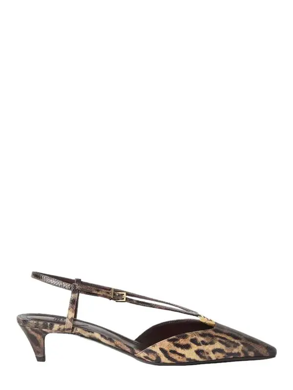 Fendi 40mm Animal-print Slingback Pumps - Multicolour