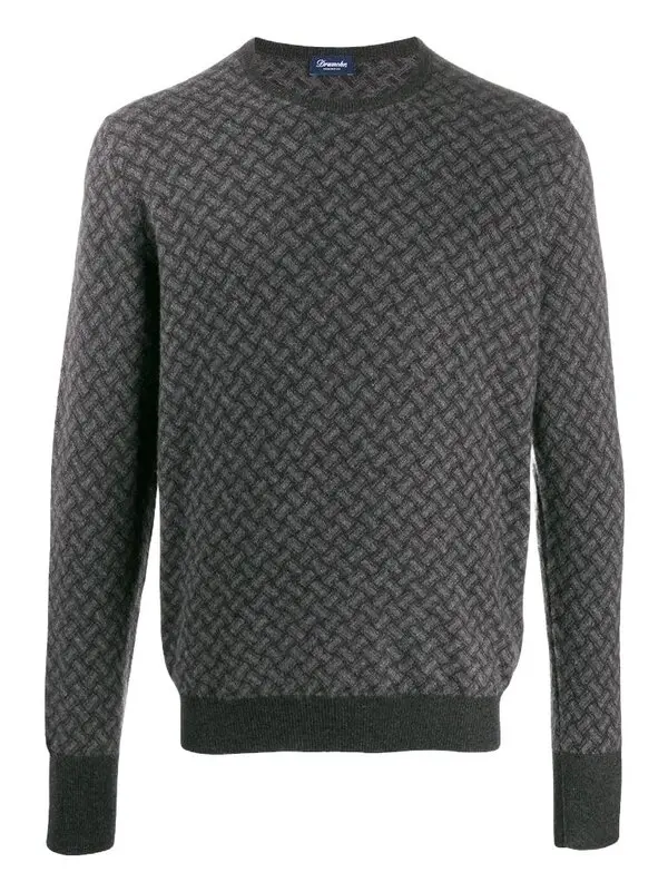 DRUMOHR Crew Neck Cashmere Sweater - Black